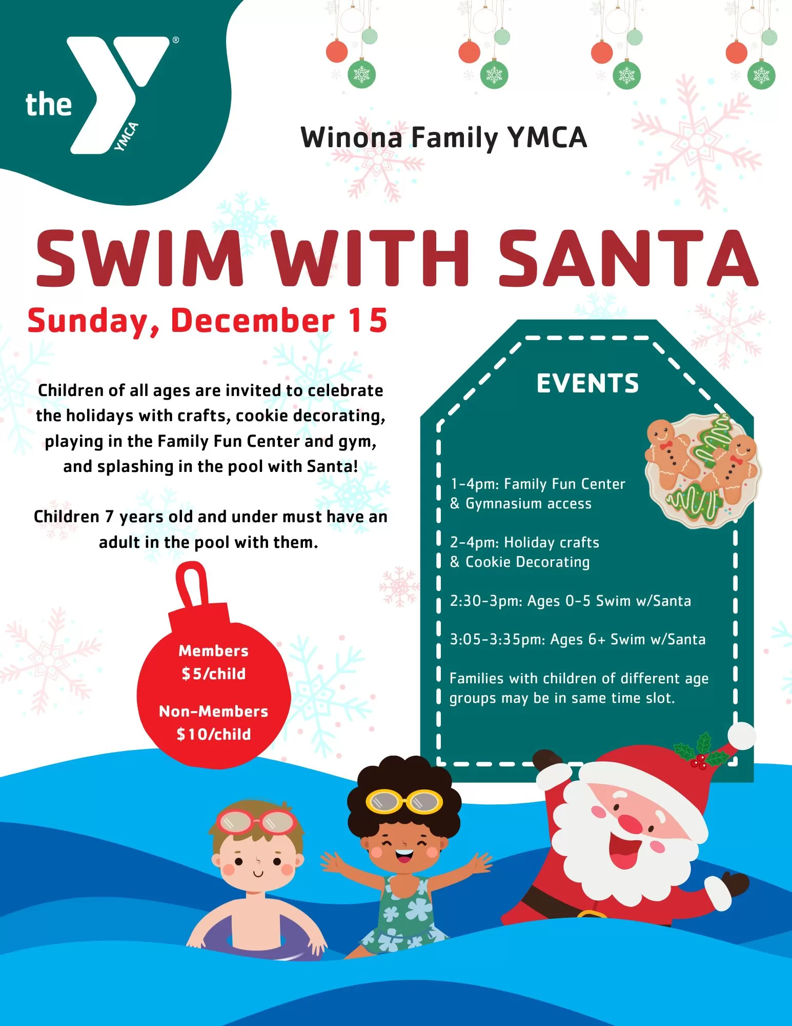 Swim with Santa | Winona Family YMCA