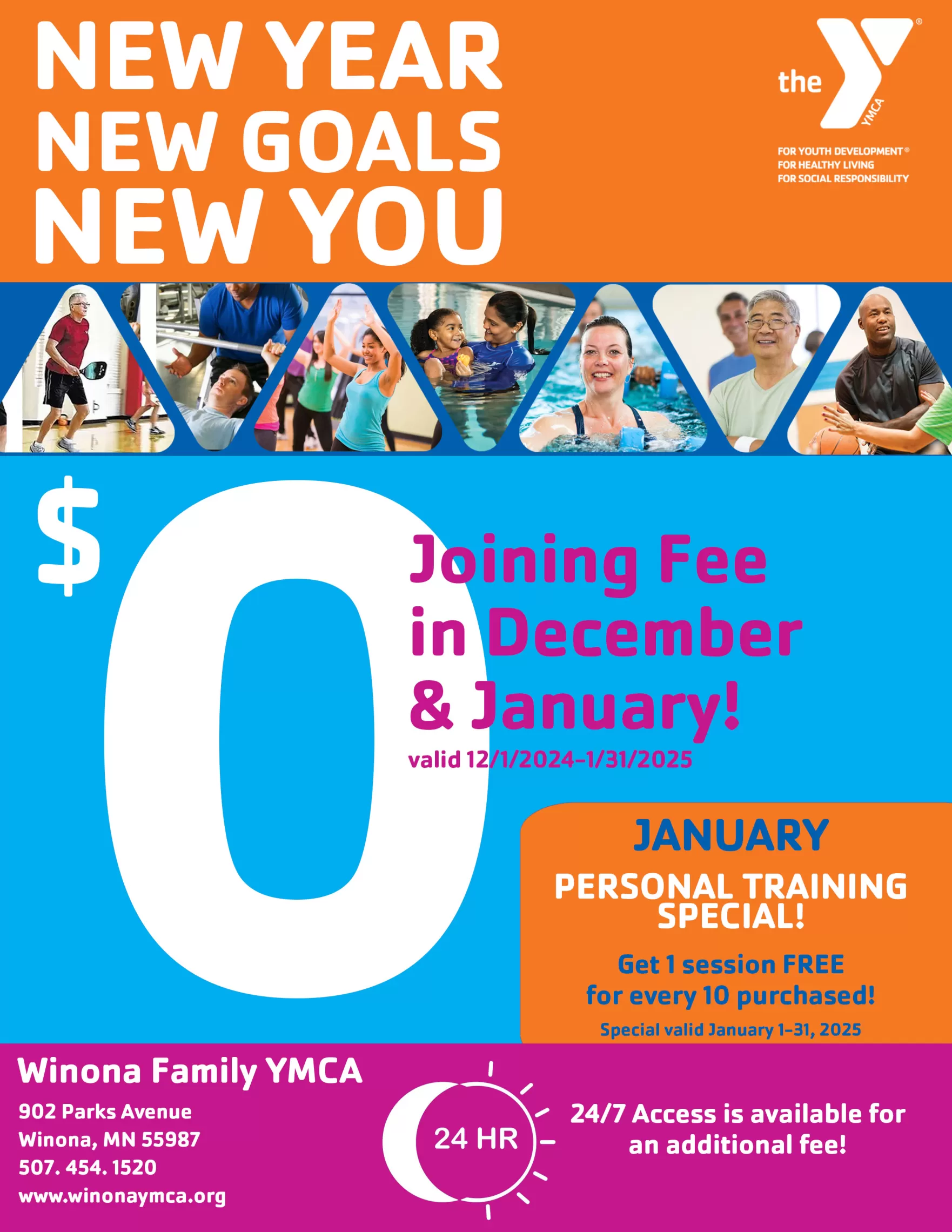 NO JOIN FEE JANUARY | Winona Family YMCA